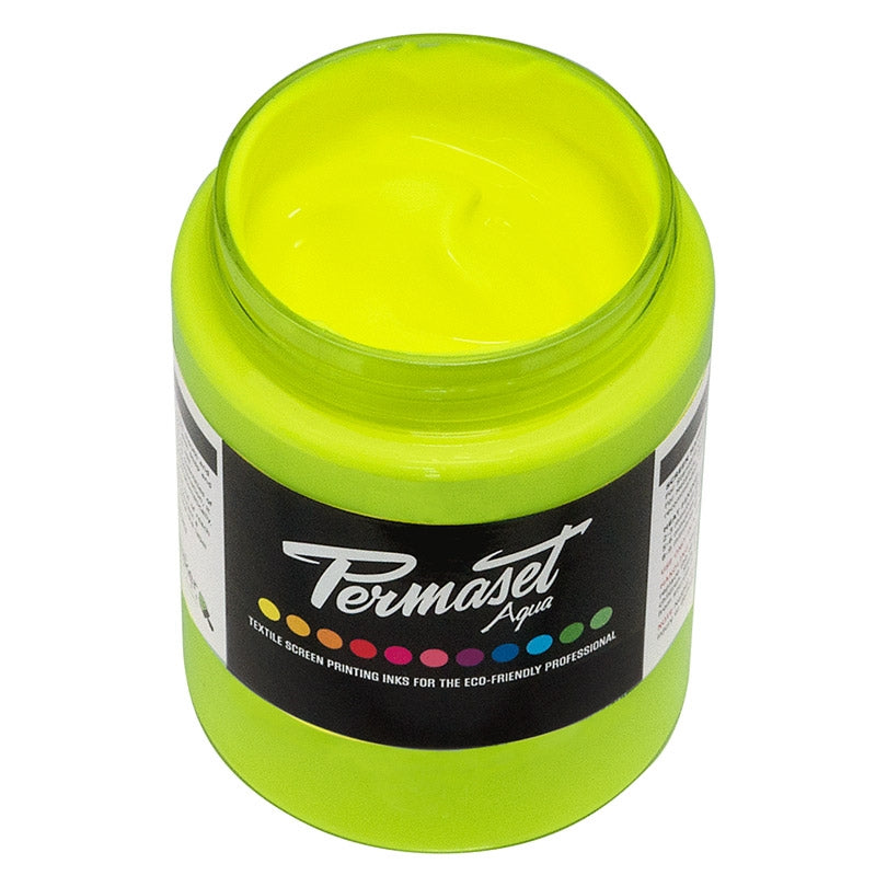 Permaset Aqua Standard Ink - Glow Yellow - 300ml – ScreenBurning.com