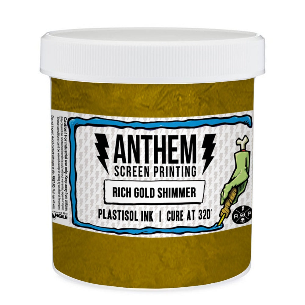 Triangle Plastisol Ink - Rich Gold Shimmer – ScreenBurning.com